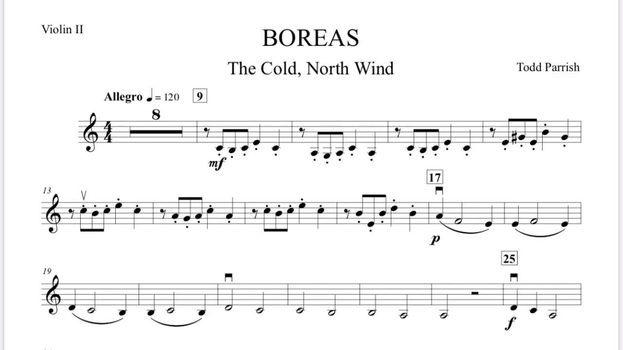 Boreas. Violín 2. 9-24 - YouTube