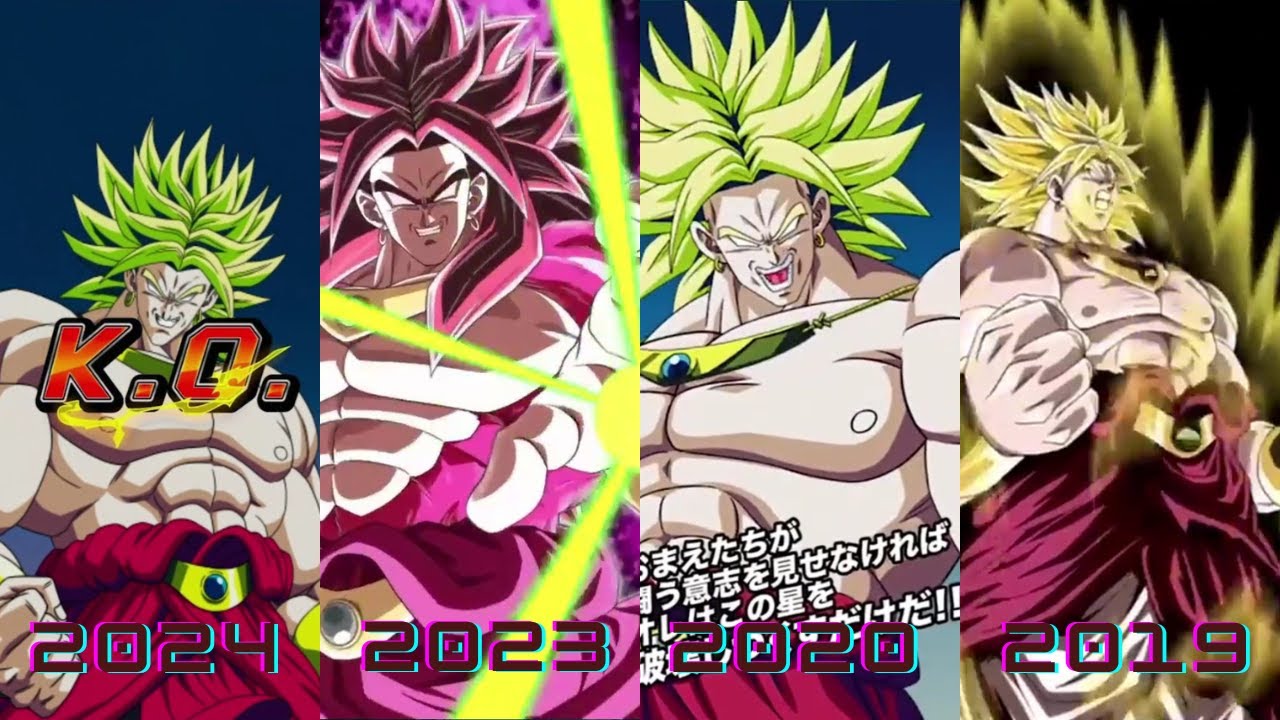 Evolution of Broly Animations 2015-2024 DBZ Dokkan Battle - YouTube