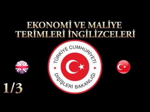 EKONOMİ VE MALİYE TERİMLERİ (İNGİLİZCELERİ) 1/3