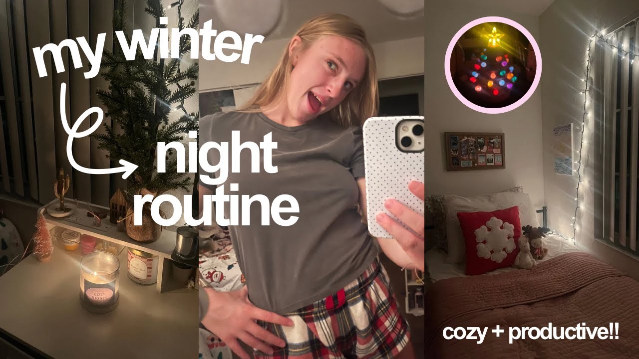 my winter night routine - YouTube