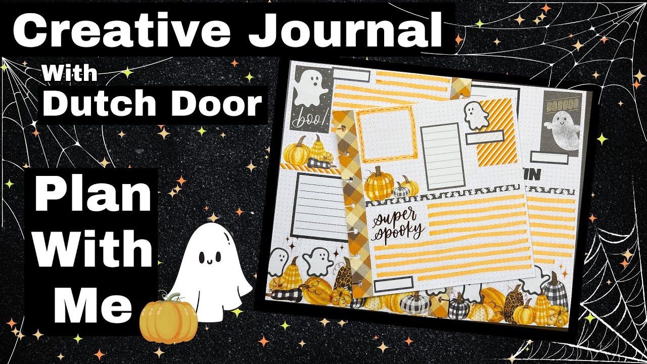 Ghosts & Pumpkins Halloween Spread - Creative Journal Plan With Me ...