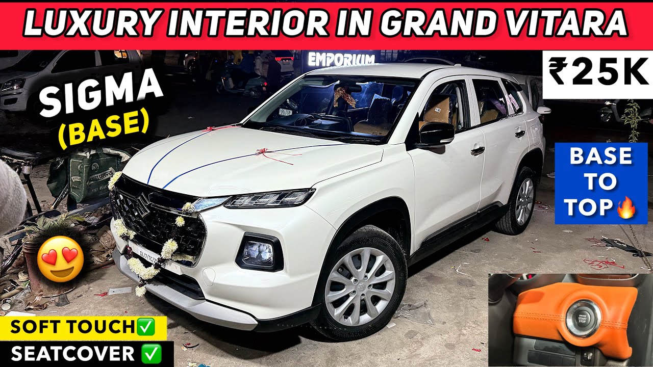 2025 Grand Vitara Base to Top Modified With Pricing Grand Vitara Sigma ...
