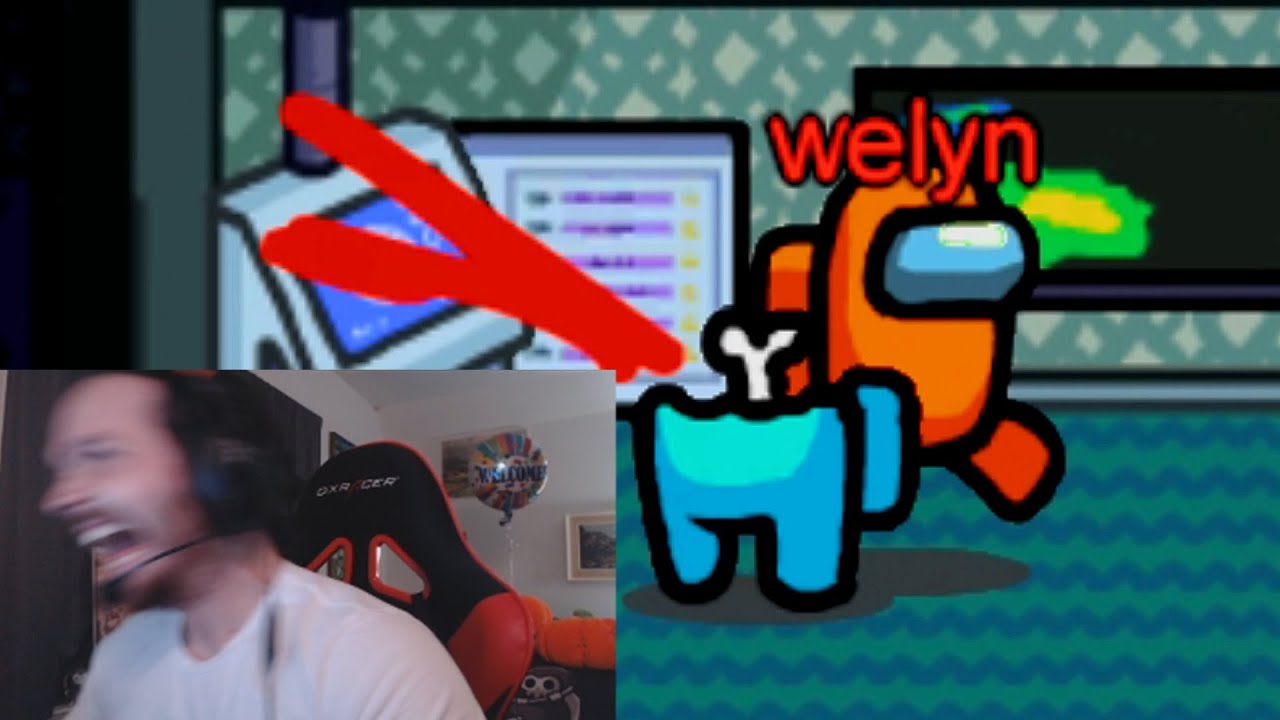 Welyn is SNEAKY in Among us - YouTube