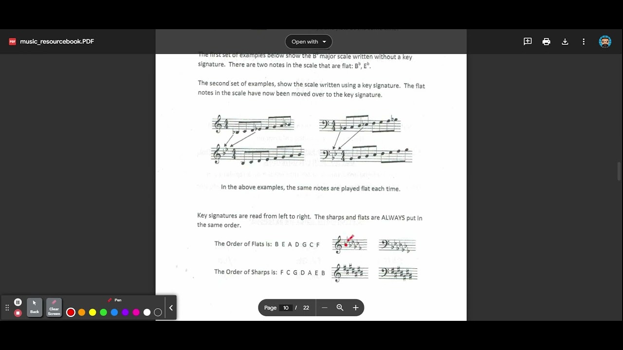 Music Resource Book Video 5 Key Signatures - YouTube