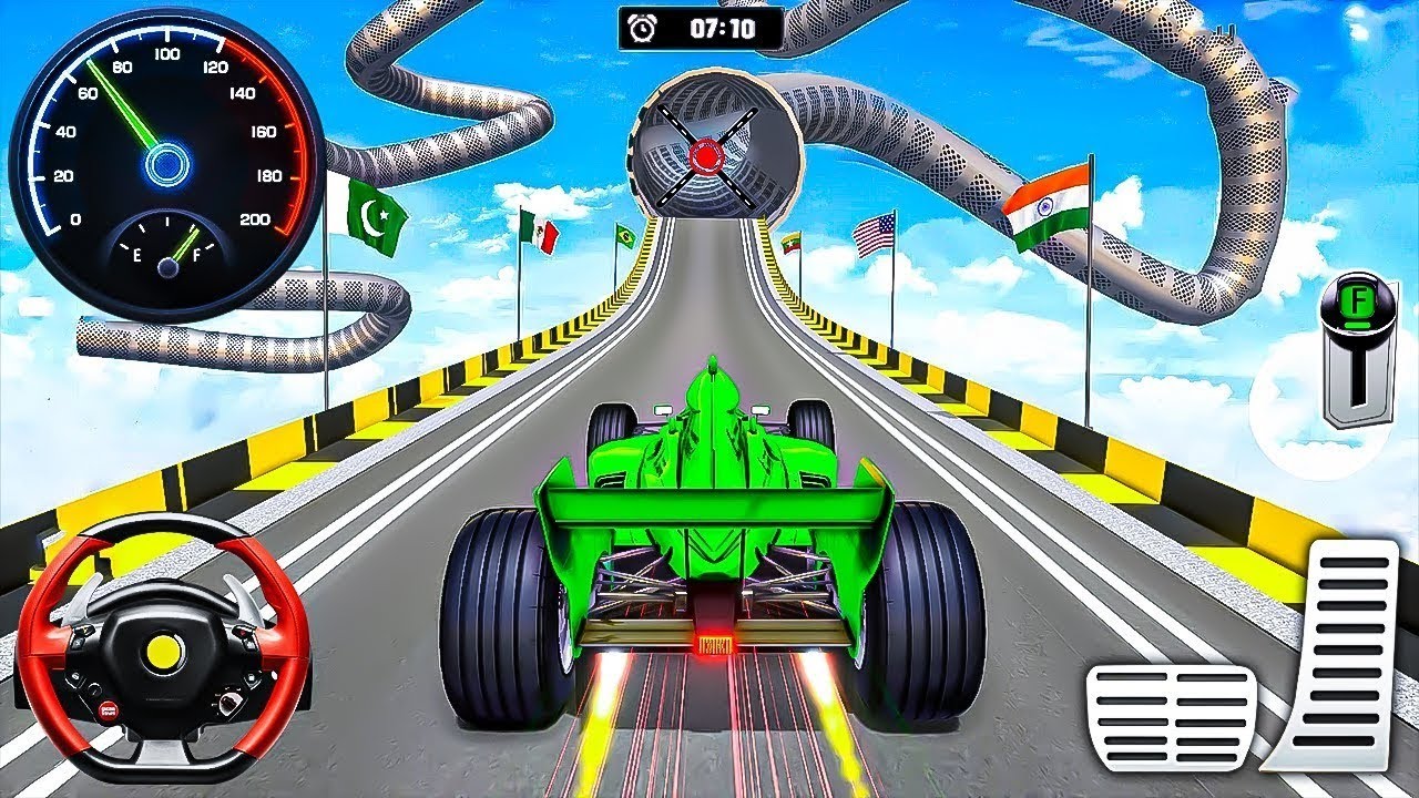 GT Formula Car Mega Ramp Racing Simulator - Formula Car Racing Stunts ...