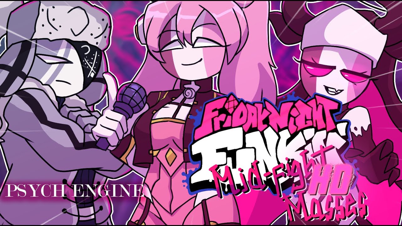 Friday Night Funkin' VS Mid-Fight Masses HD FULL WEEK Psych Engine ...