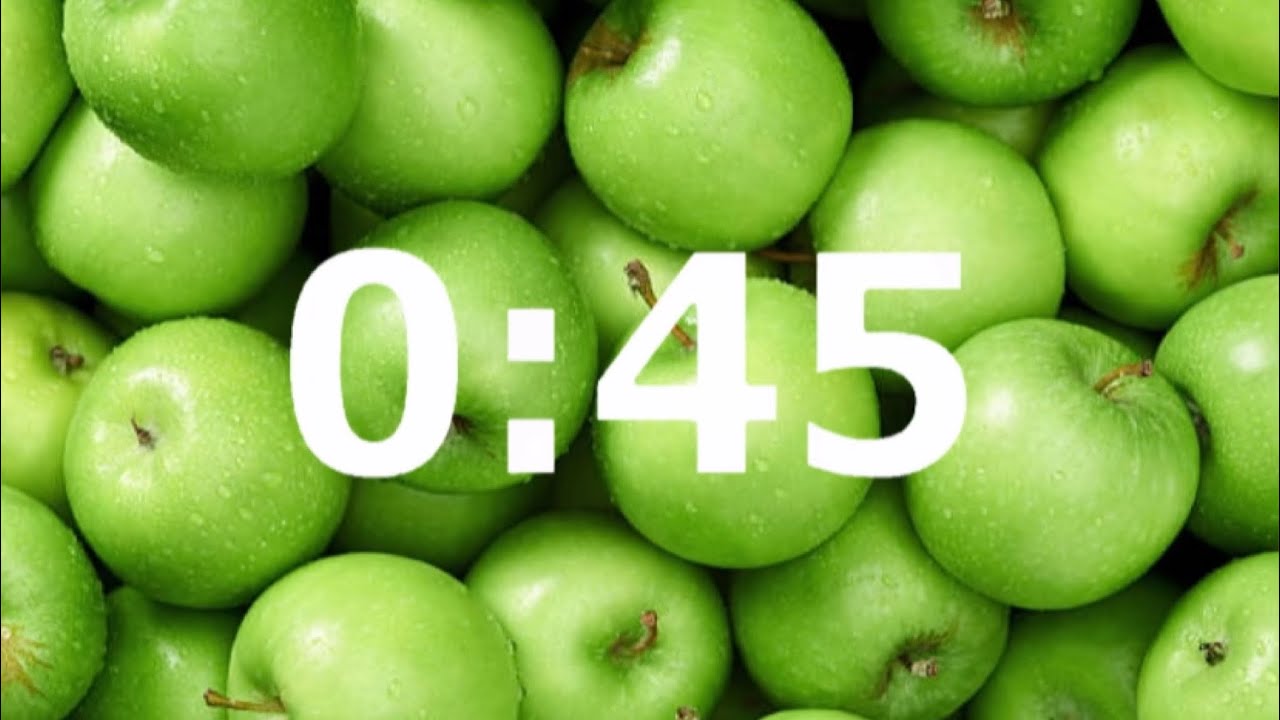 45 Second Green Apple Timer - YouTube