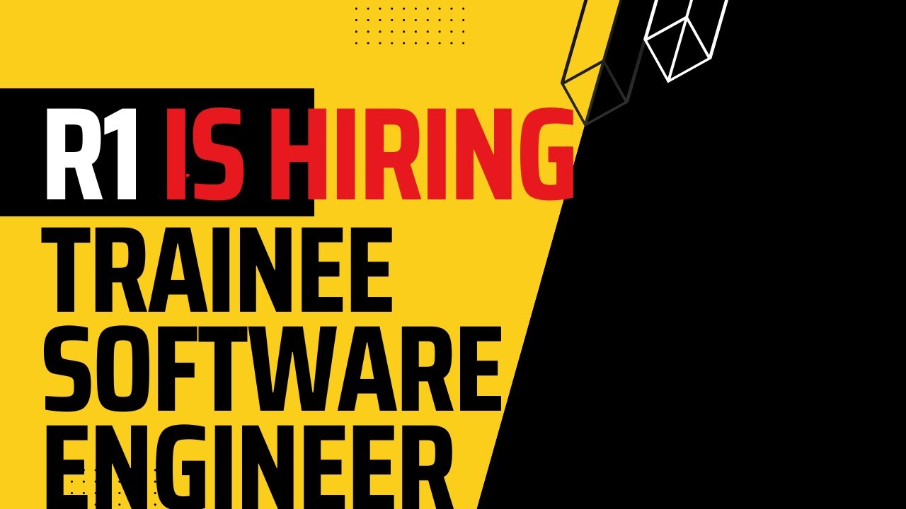 21 Trainee Software Engineer R1 RCM LinkedIn - YouTube