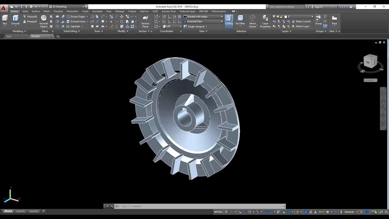 AutoCAD 3D Practice - YouTube
