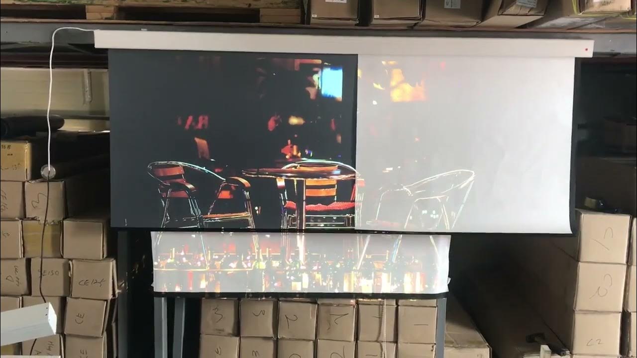NCS CLR, ALR SCREEN CINEMA BLACK Premium Electric Screen - YouTube