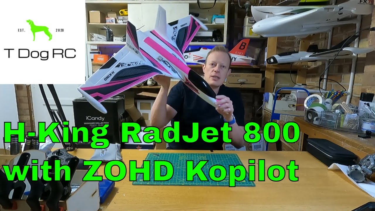 Hobbyking RadJet 800 with ZOHD Kopilot lite launch control - YouTube