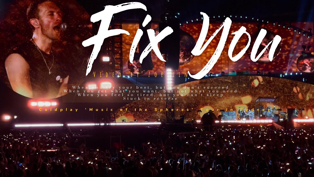 Coldplay ‘ Fix You ’ Live at Accor Stadium , Sydney 2024 – Concert ...