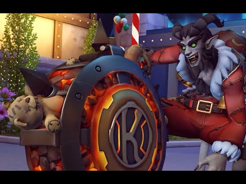 New Krumpus Christmas Junkrat Skin! With Golden Gun! Review And ...