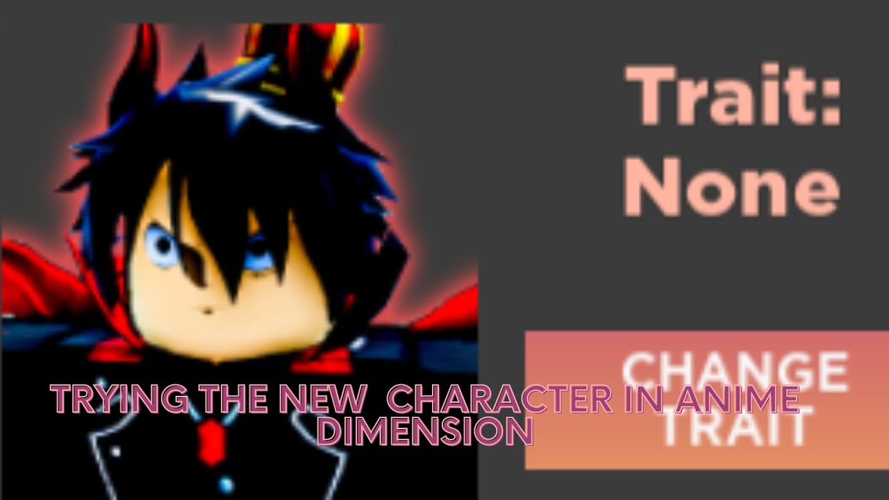 Roblox trying the new anime hero in anime dimension - YouTube