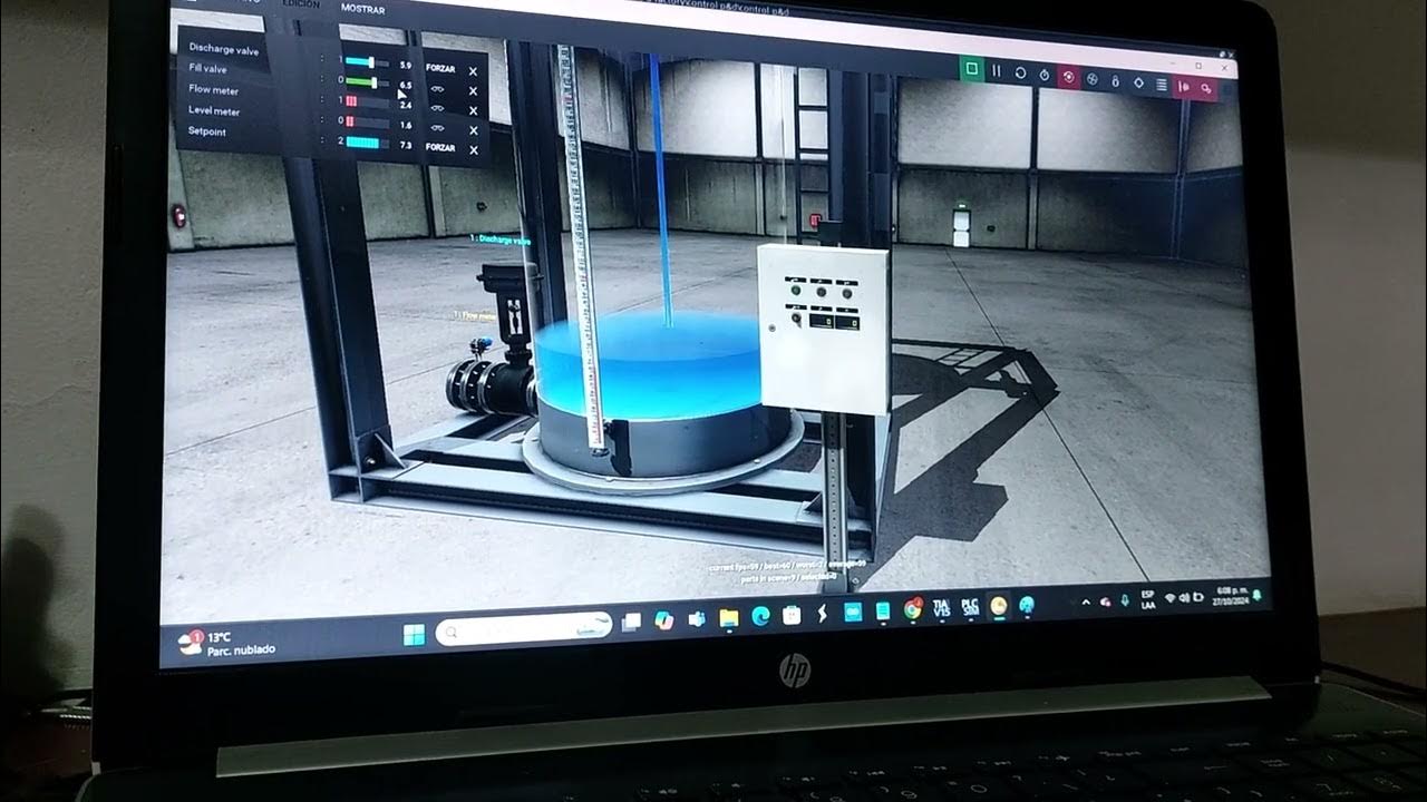Control pid con tia portal y factory io control tanque de agua valvula ...