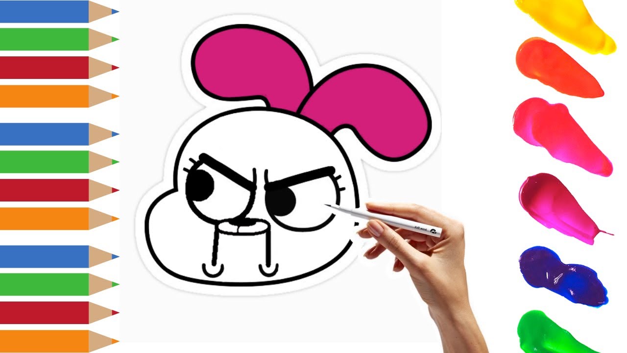 How to drawing Anais Watterson from amazing world of Gumball step by ...