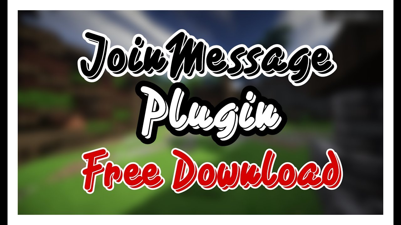 ⌨ • Plugin Showcase » JoinMessage | api: 3.0.0-Alpha1-10 | - YouTube