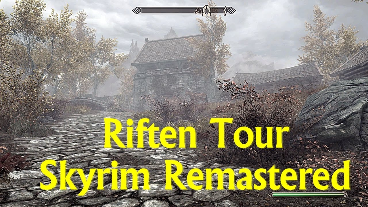 Riften Tour Skyrim PS4 Remastered Gameplay - YouTube
