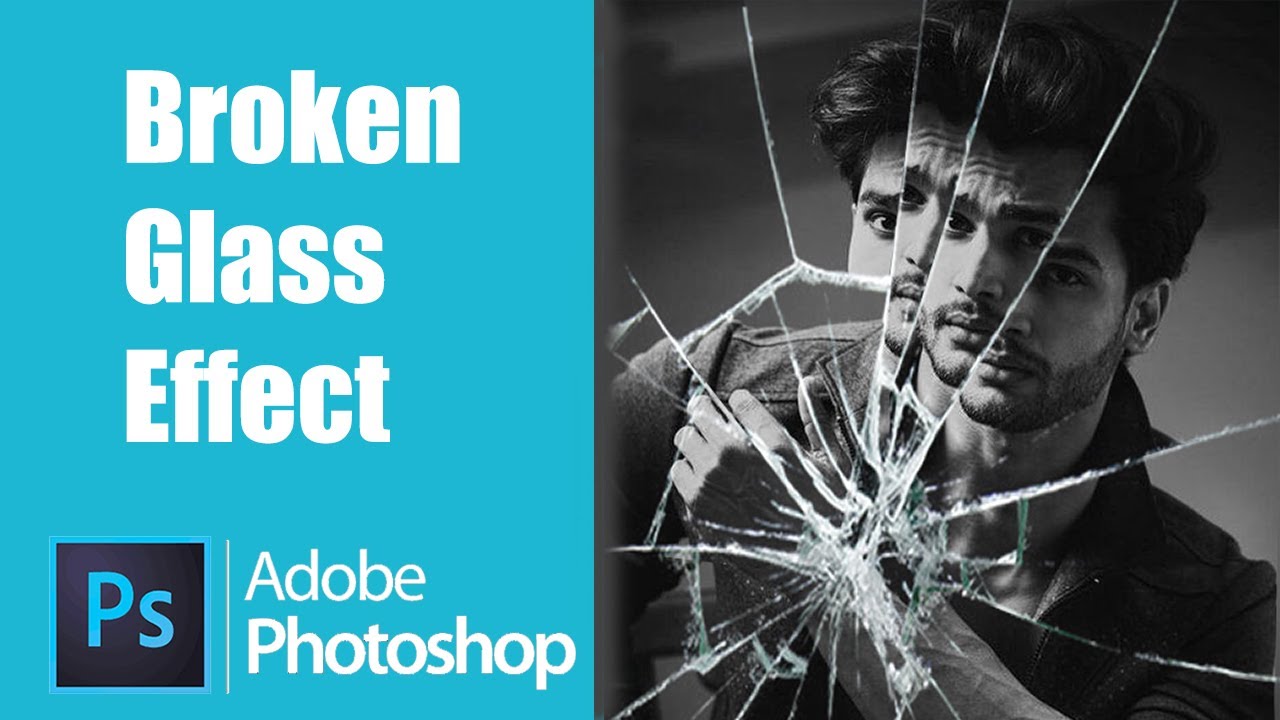 Create Broken Mirror Effect in Photoshop | Broken Glass | Photoshop ...