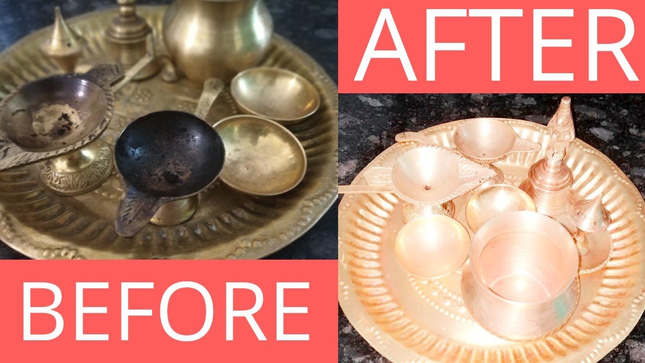 #temple,#cleanpujautensils, How to clean Puja utensils|पूजा के बर्तन को ...