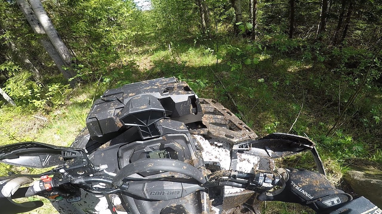 Forest Trails | ATV Trail Riding | Can-am Outlander - YouTube