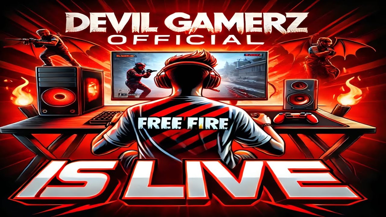 FREE FIRE LIVE WITH DEVIL GAMERZ OFFICIAL IS LIVE - YouTube