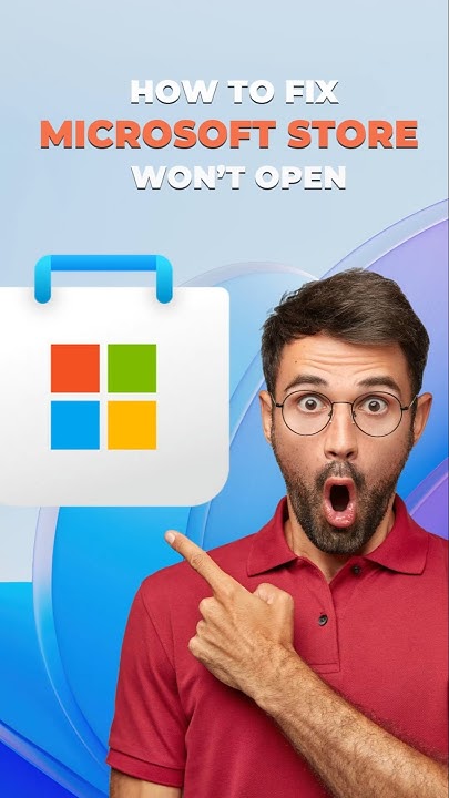 How to Fix Microsoft Store Won't Open #pctech #pctips - YouTube