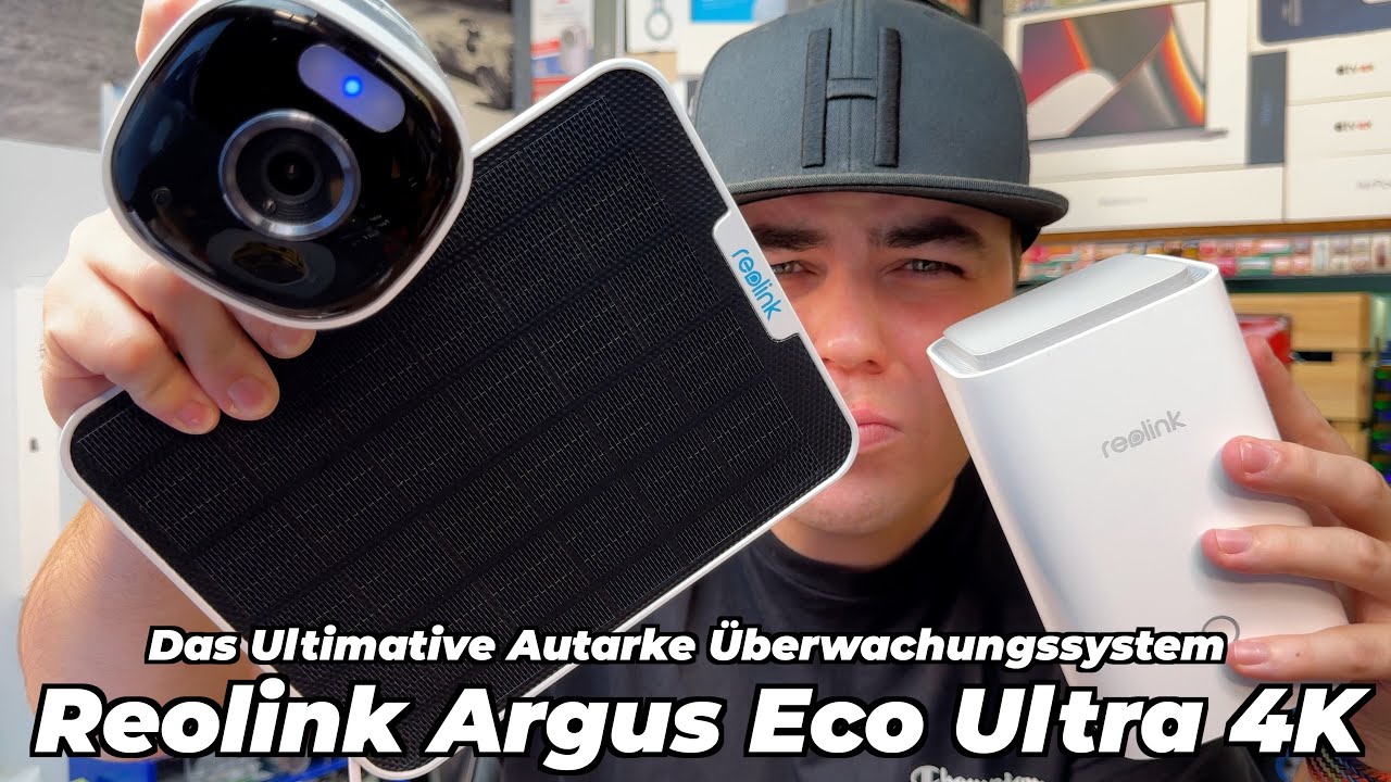 Reolink Argus Eco Ultra 4K Solar Überwachungskamera Set - YouTube