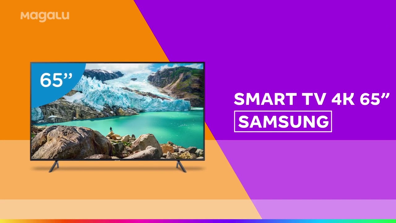 Smart TV 4K LED 65” Samsung UN65RU7100 - Wi-Fi Bluetooth HDR 3 HDMI 2 ...