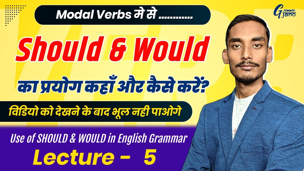 Should and Would | Uses of Should and Would | Modal Verbs | By ...