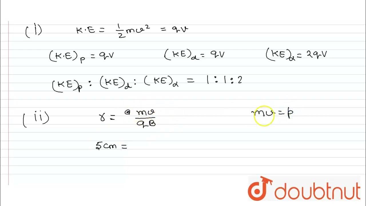 A proton, a deuteron and an alpha particle, are accelerated through the same potential differenc ...