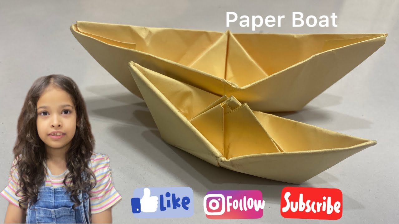 How to make paper boat | vlog 5 | how to understand children to make ...