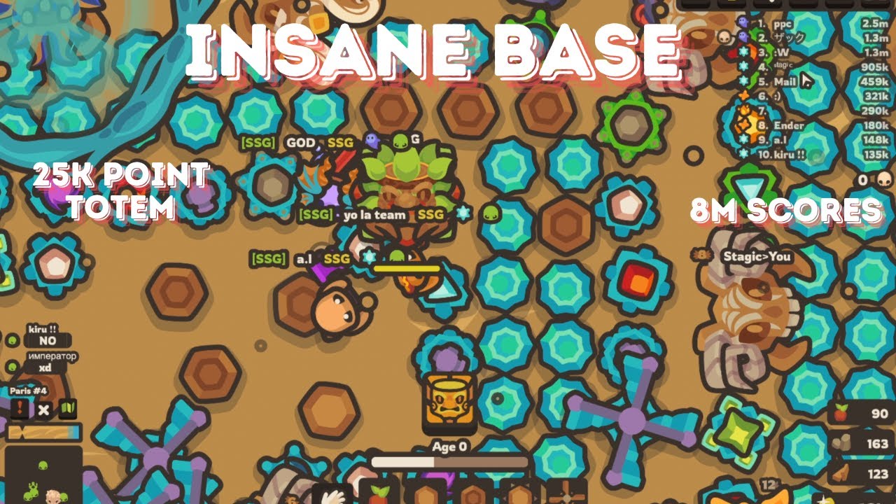 Taming.io - INSANE Base With SSG Clan, 25K Totem Point - YouTube