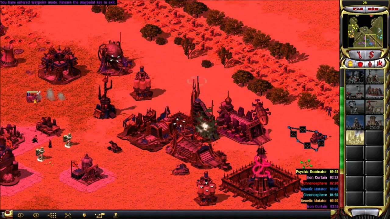 What a game in Psychic Tower in Center Red Alert 2 Yuri's Revenge ...