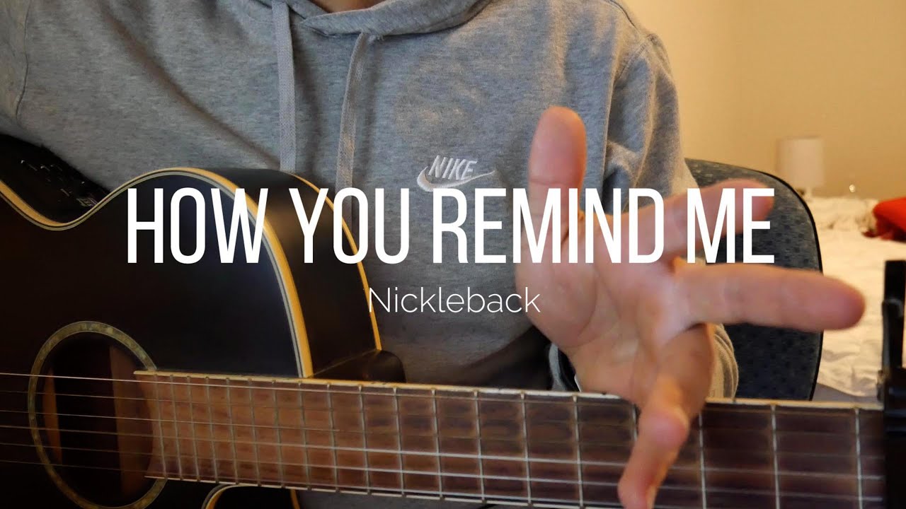 How to Play How You Remind Me by Nickleback - Guitar Tutorial (easy) - YouTube