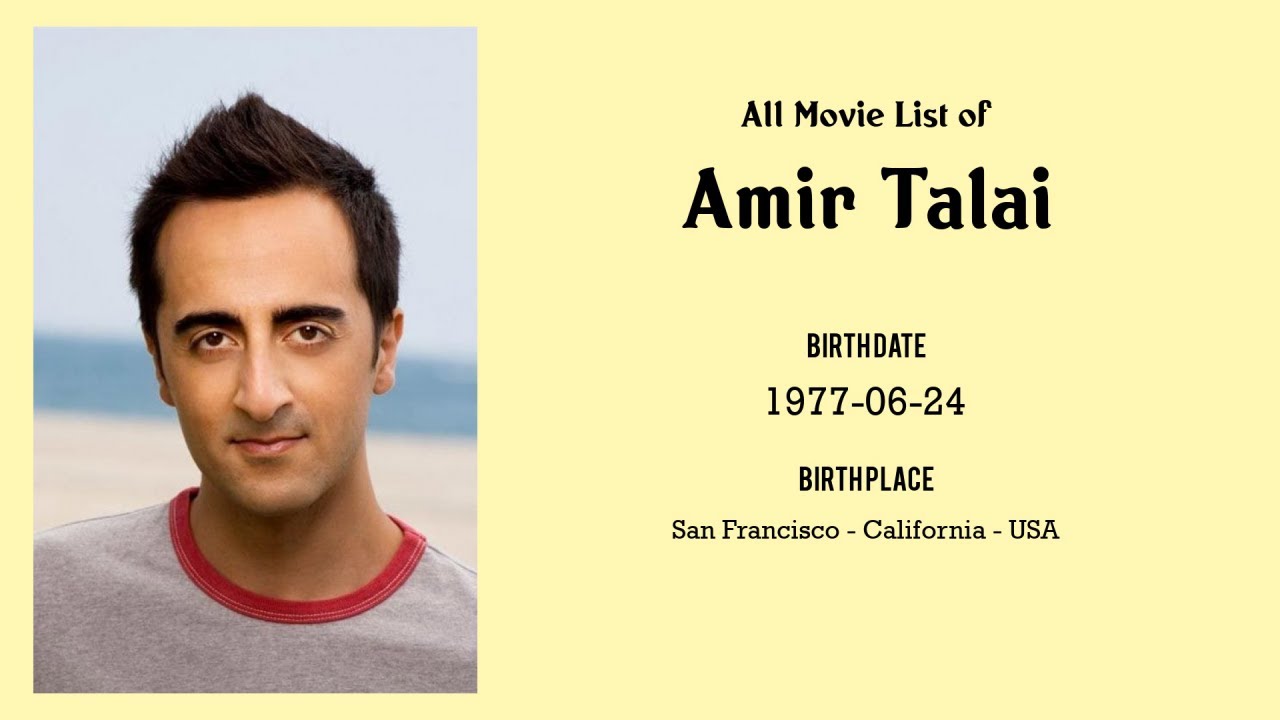 Amir Talai Movies list Amir Talai| Filmography of Amir Talai - YouTube