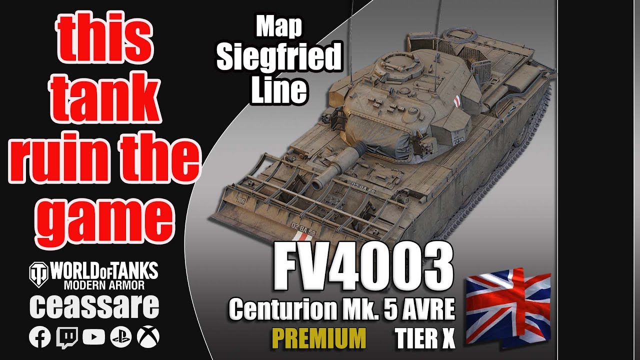 FV4003 Centurion Mk. 5 AVRE / WoT Console / PS5 / Xbox Series X ...