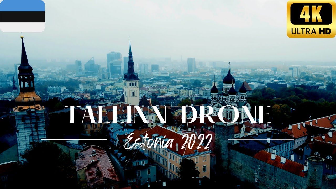 4K Misty Tallinn old town by Drone || Estonia, 2022 - Part 1 || Epic ...