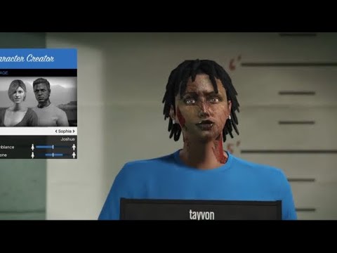 New dark skin YBN face creation/gta5 - YouTube