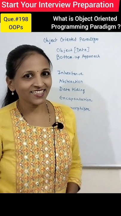 What is Object Oriented Programming Paradigm? #shorts #youtubeshorts # ...