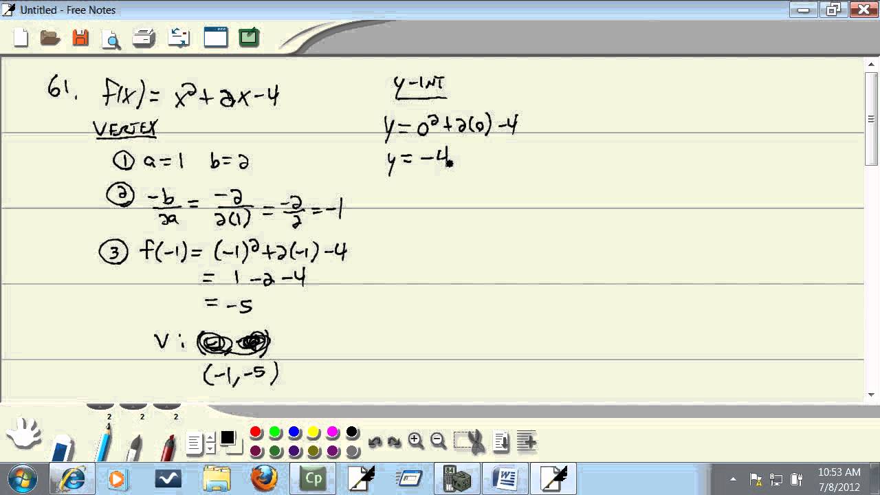 Intermediate Algebra - Sample Final Exam - Problem 61 - YouTube