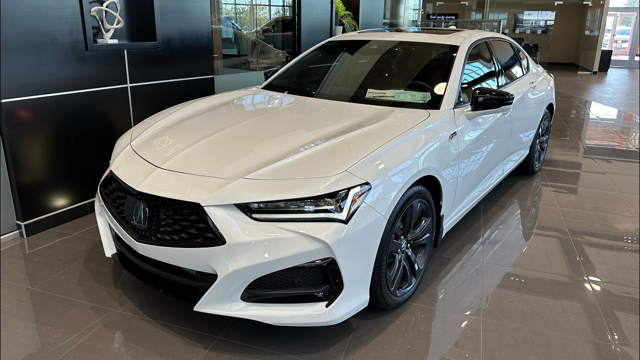 White 2023 Acura TLX A-Spec SH-AWD - YouTube