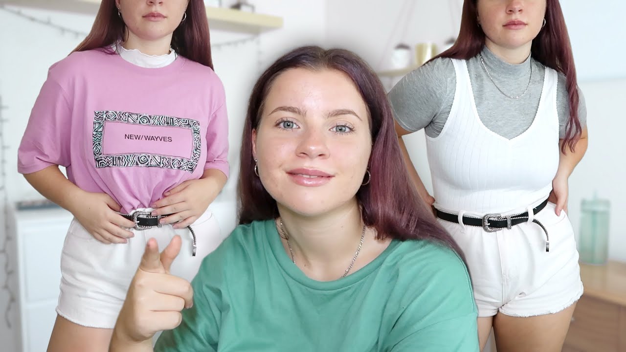 styling my BASIC clothes into CUTE outfits *try on haul* - YouTube