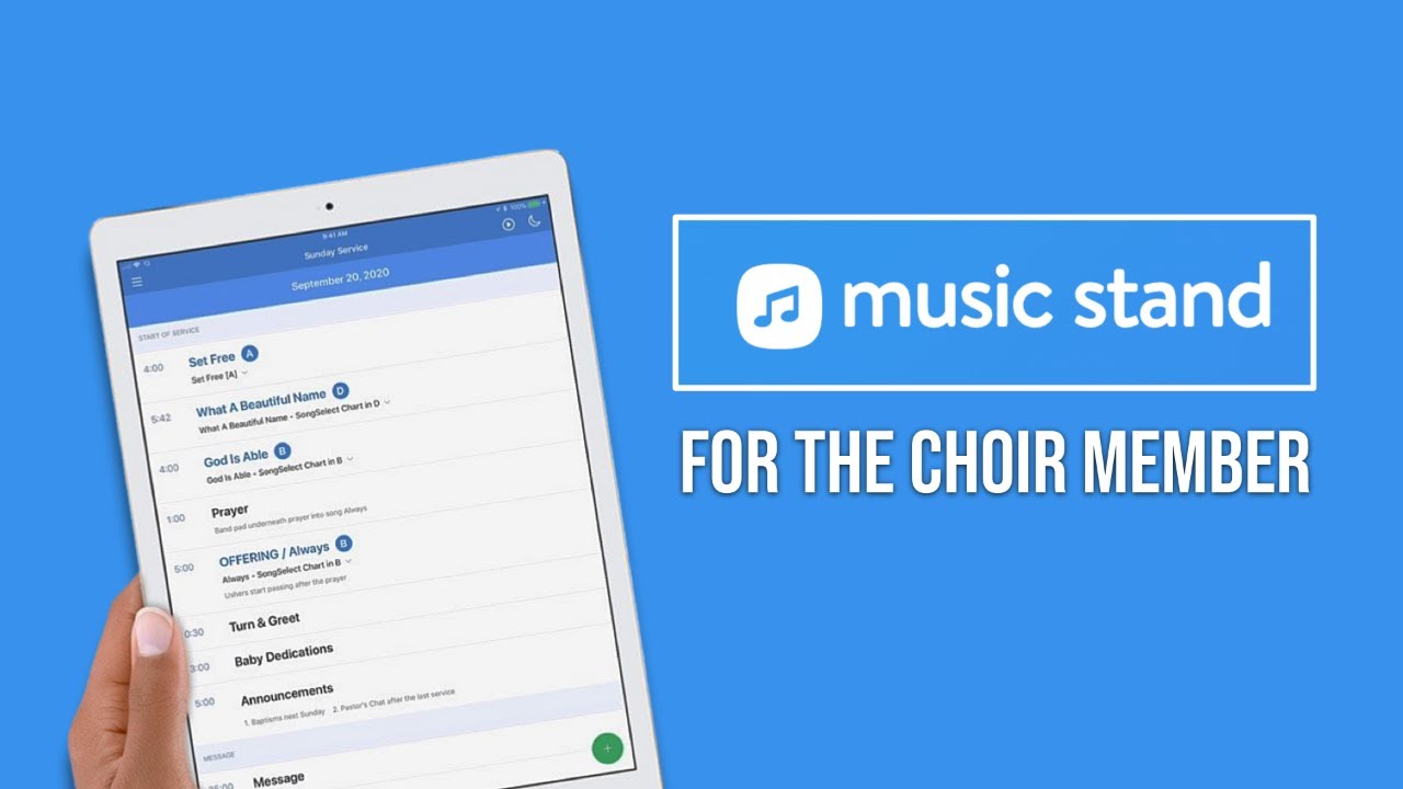 How to use Music Stand for the Choir Member - YouTube