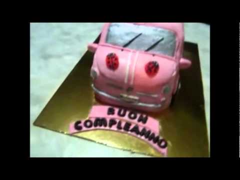 Torta a forma di 500 by "Le torte di Mary" - YouTube