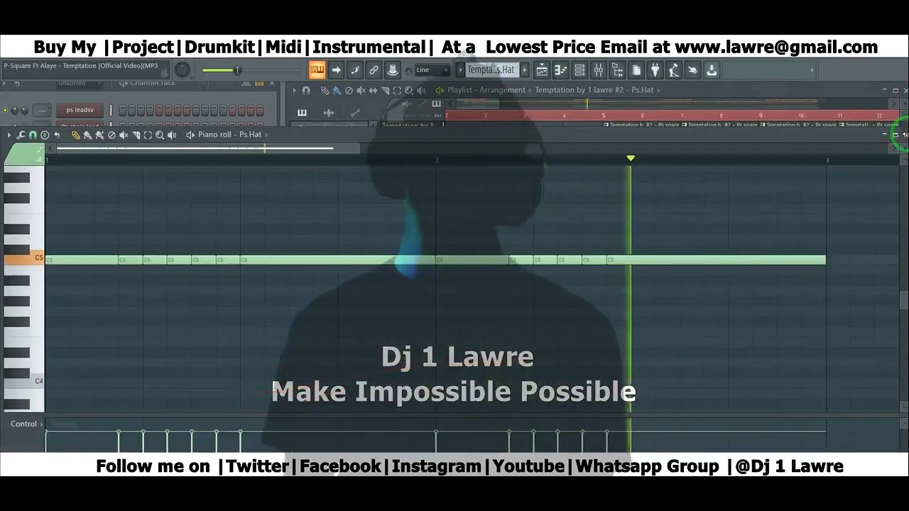 P Square Ft Alaye Temptation Instrumental fl studio remake by 1lawre ...