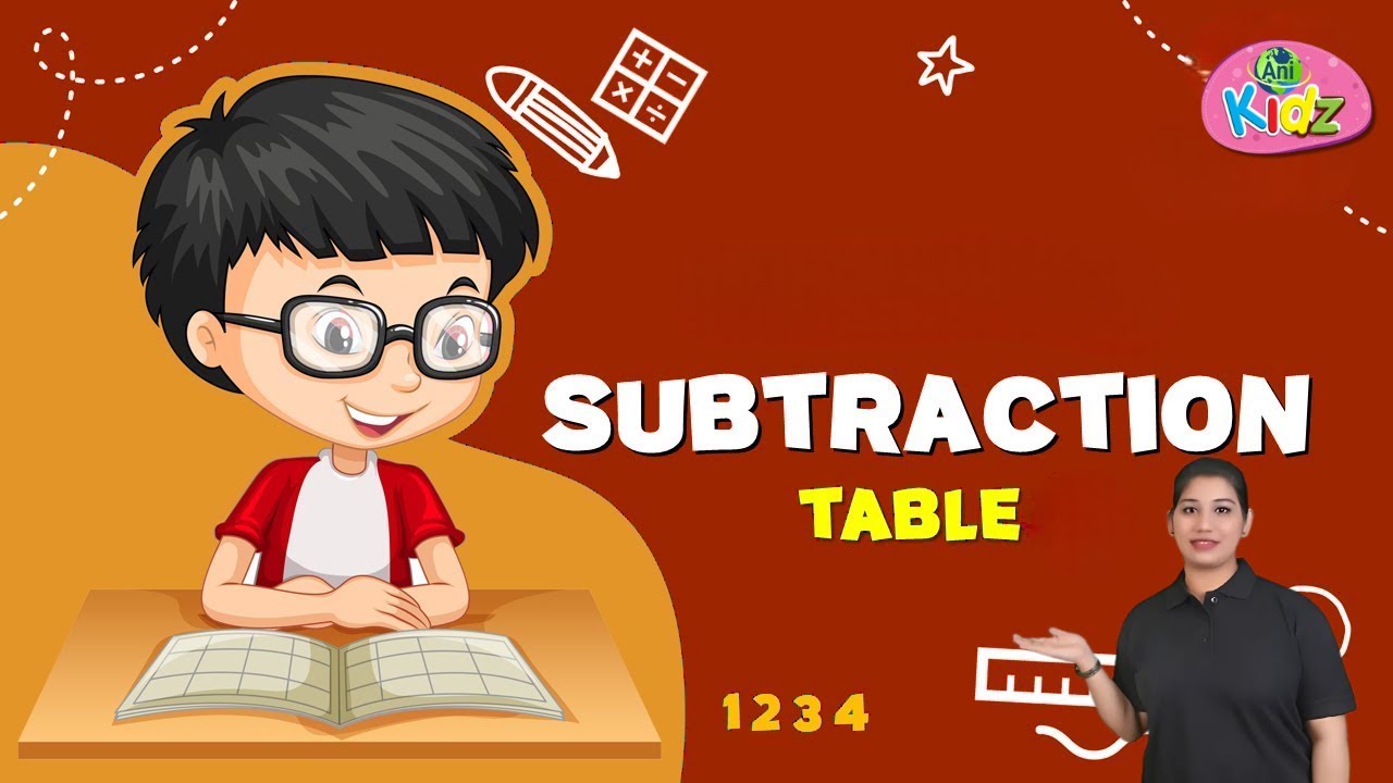 Subtraction Tables 1 to 10 |Subtraction Tables |Subtraction Table ...