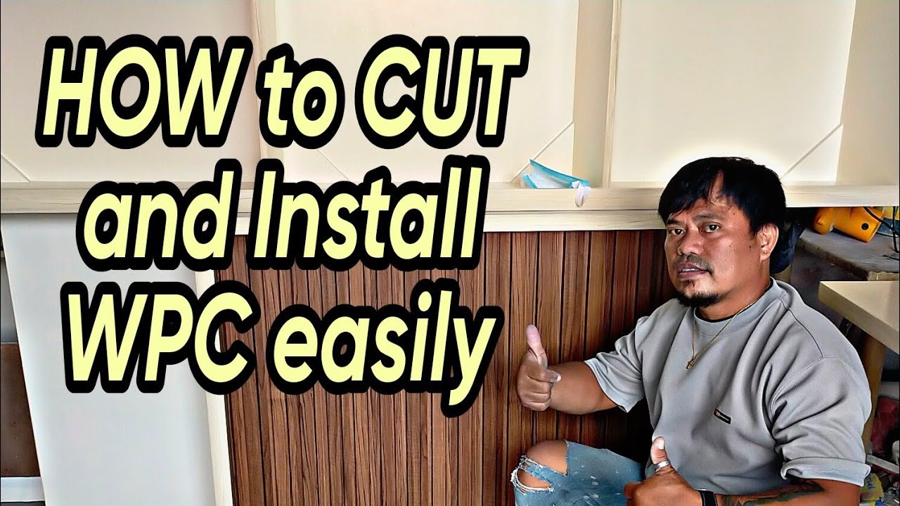 How to cut and install WPC easily - YouTube