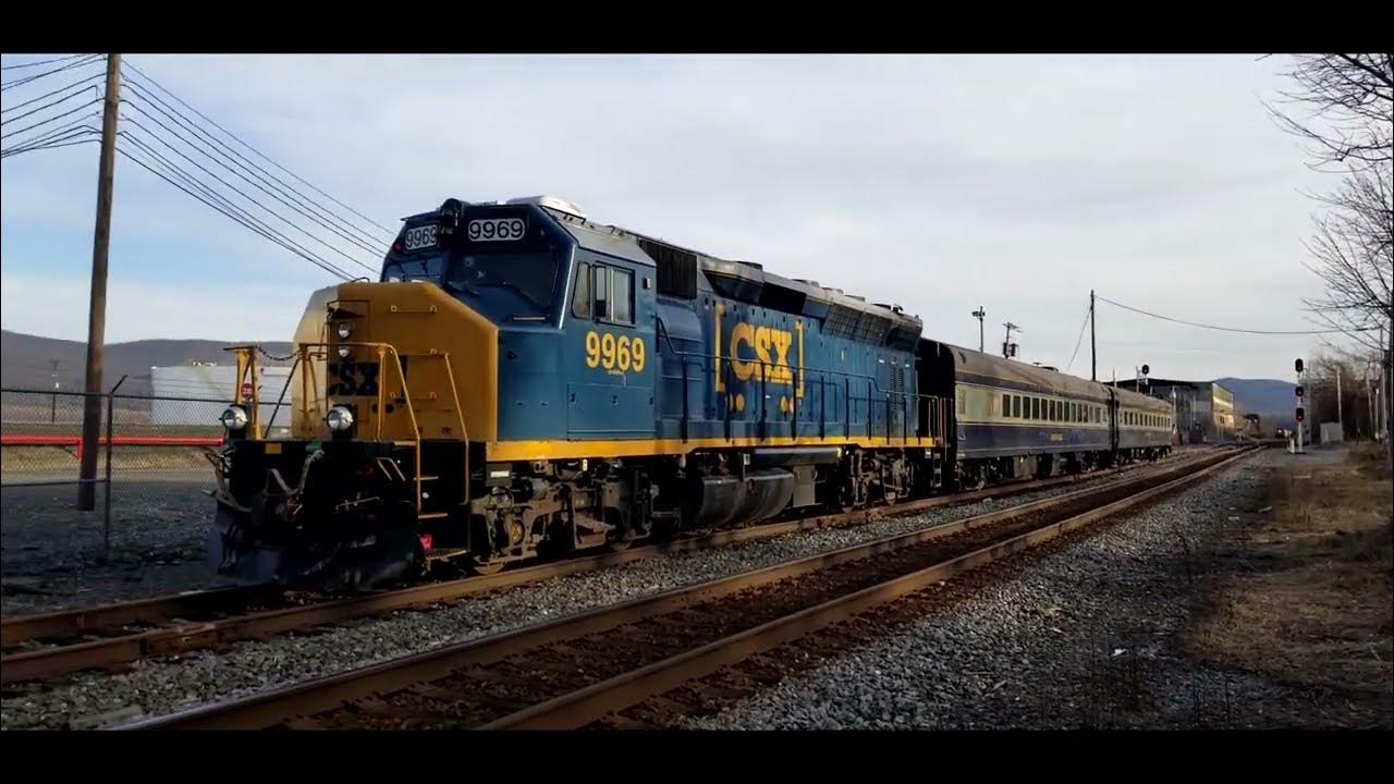CSX track geometry train - YouTube
