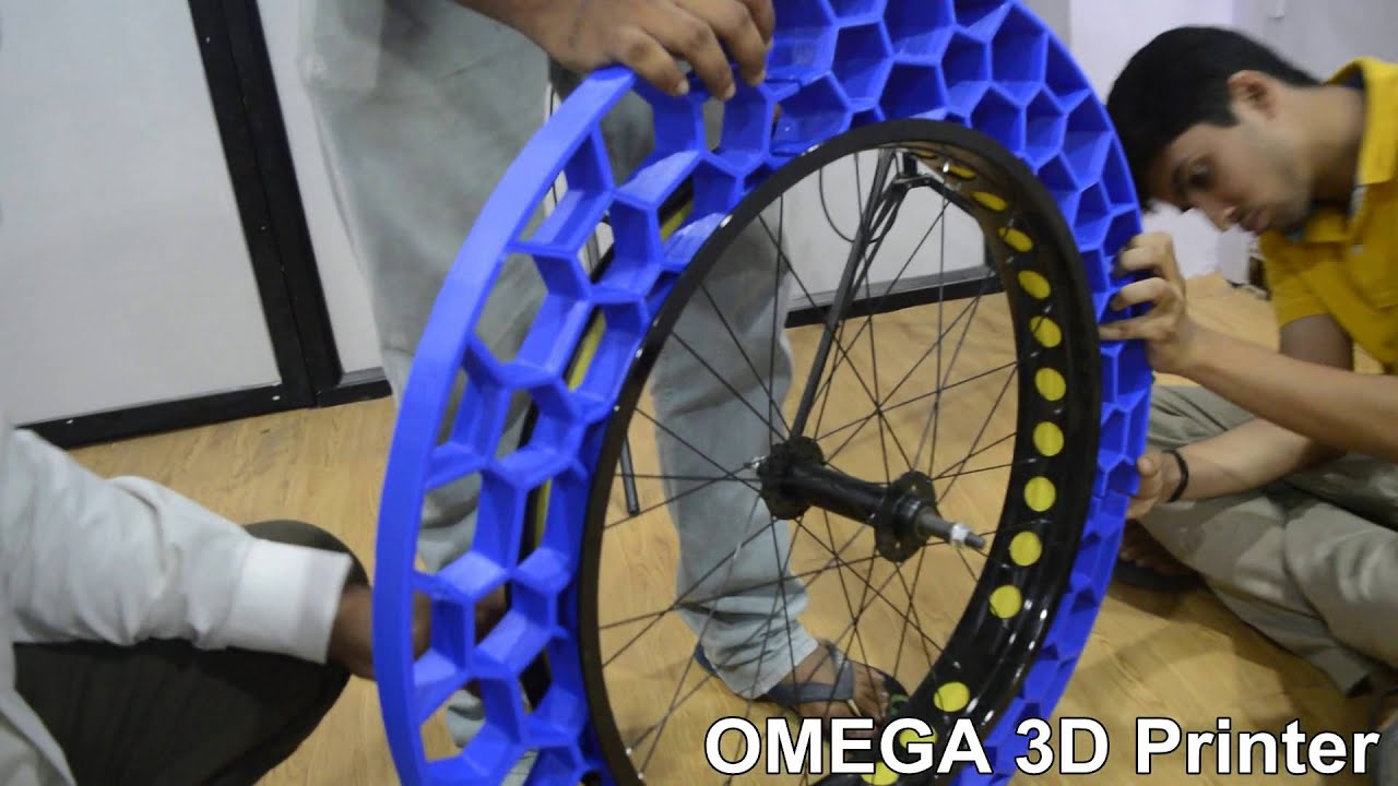 Omega 3D Printer Printing Big Object - YouTube